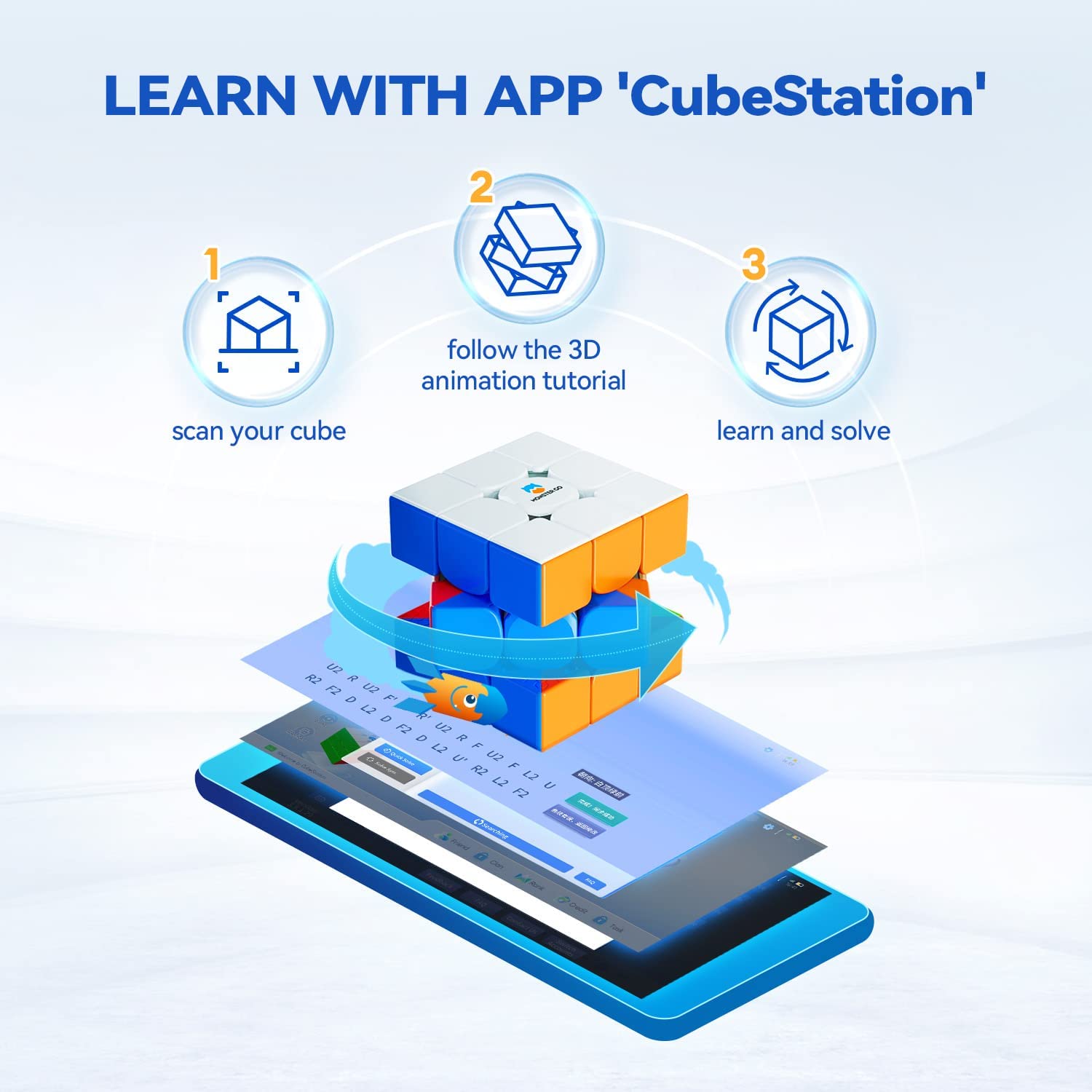 Monster Go MG 356 - Cubo Magnético 3x3 EDU Speed Cube | CUBOS DE RUBIK